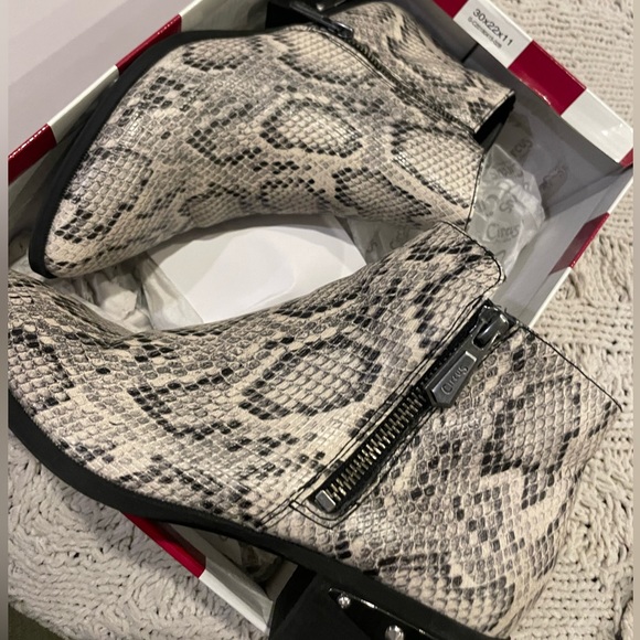 Sam Edelman | Shoes | Sam Edelman Snake Skin Print Boots | Poshmark